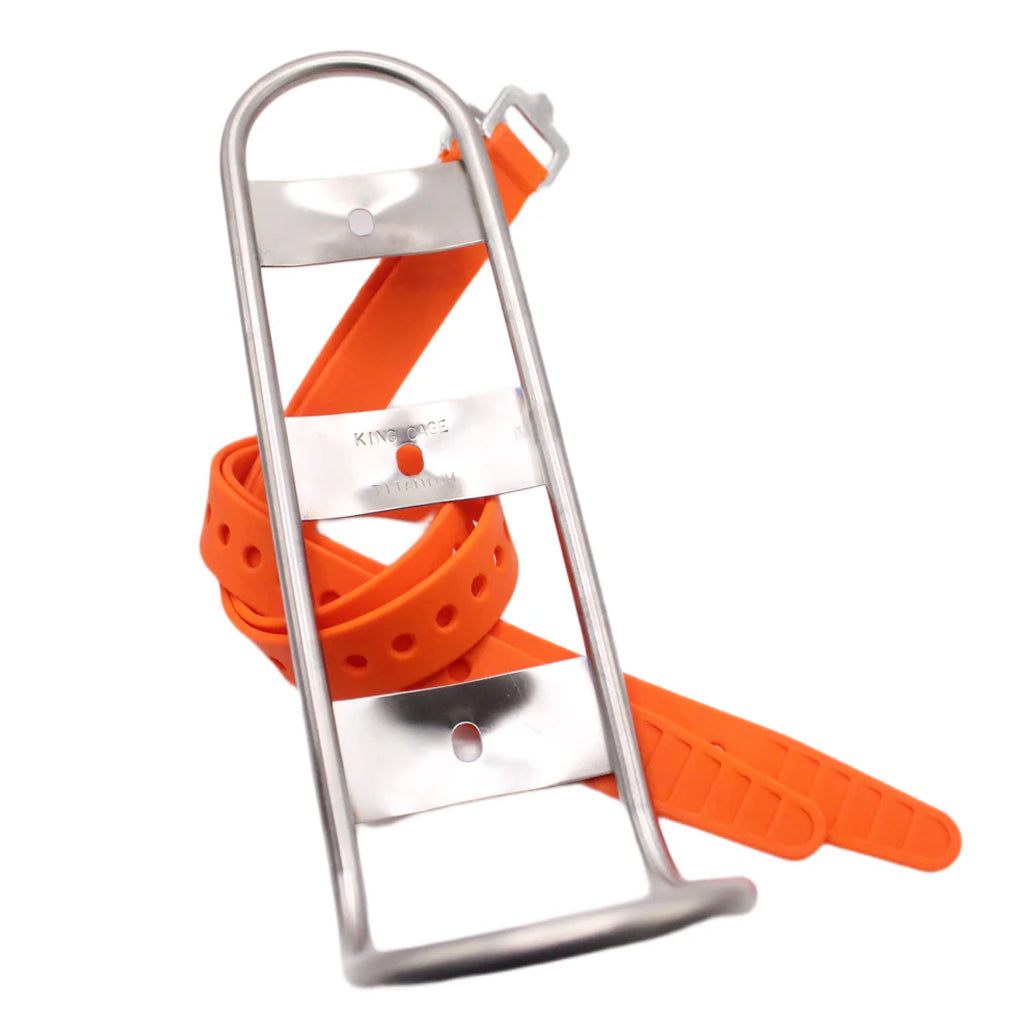 King Cage Manything Cage Solid Rod Titanium with 20" Voile Straps ...